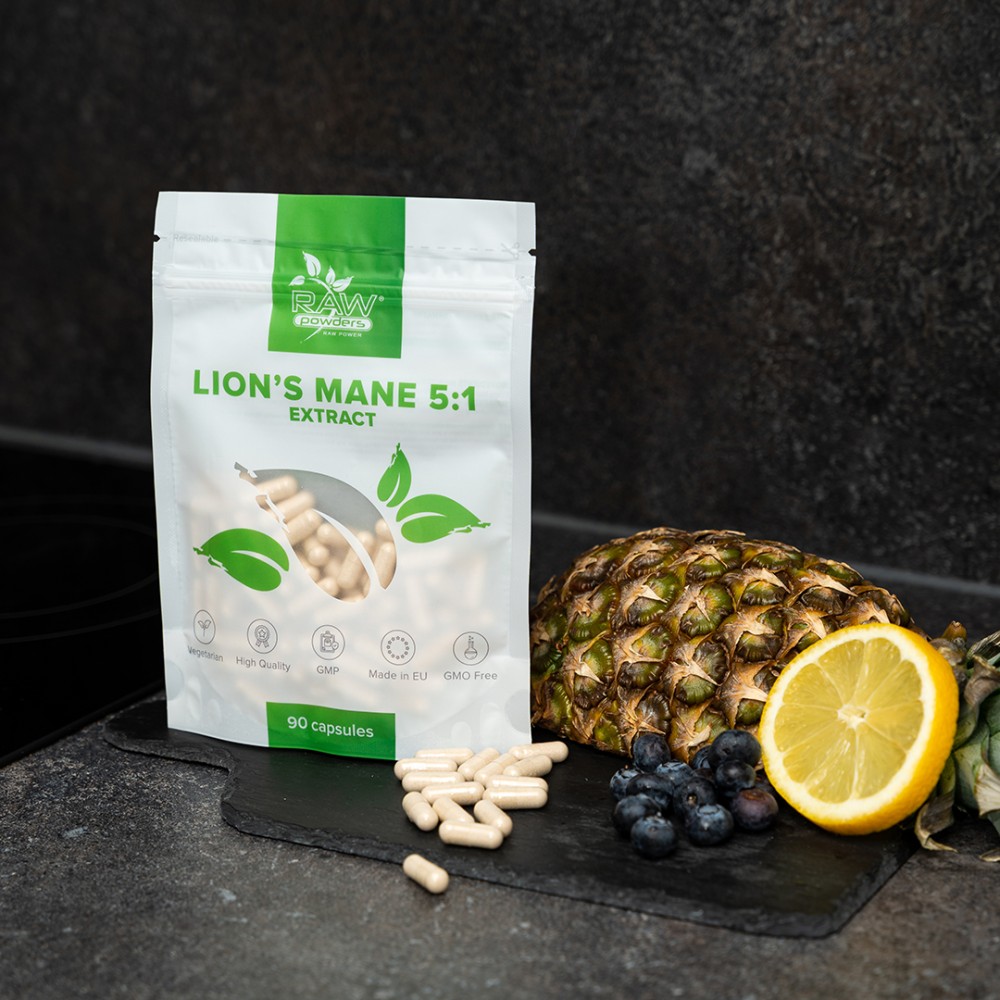 Lion's Mane 5:1 Extract 500 mg. 90 Capsules